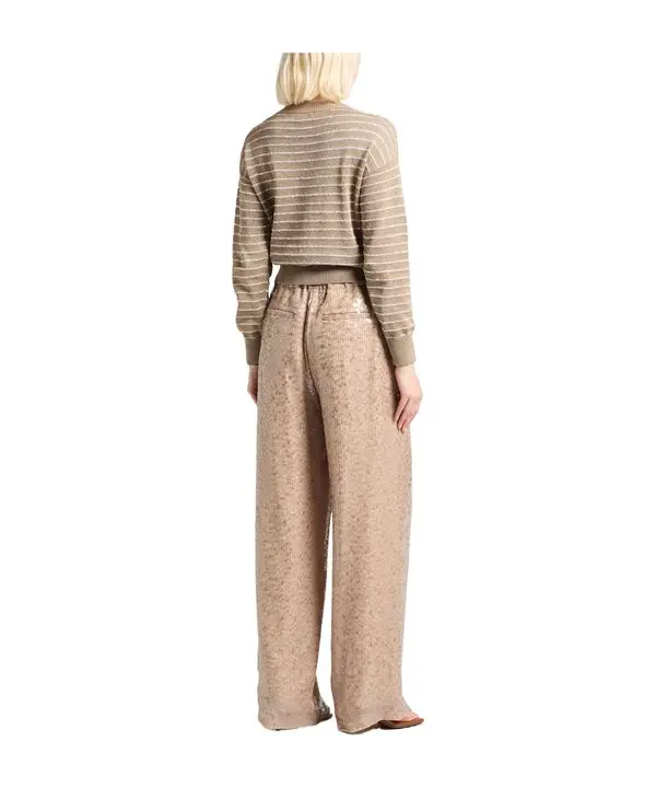 Brunello Cucinelli Striped Sequin Knitwear