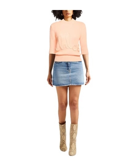 Chloé Knitted Short Sleeve Tee