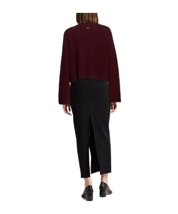 Max Mara Ribbed Cropped Knit Top - Brown