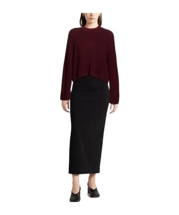 Max Mara Ribbed Cropped Knit Top - Brown
