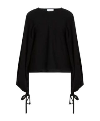 Max Mara Cropped Round-neck Top - Black