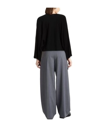Max Mara Cropped Round-neck Top - Black