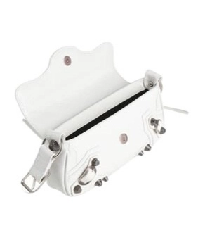 Balenciaga Leather Baguette Bag - White