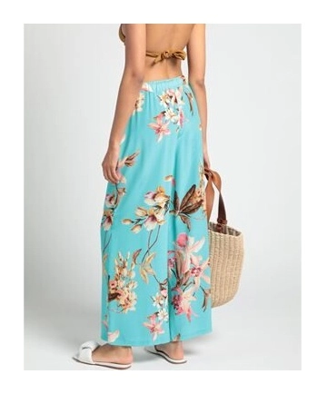 Max Mara Floral Print Wide-leg Trousers