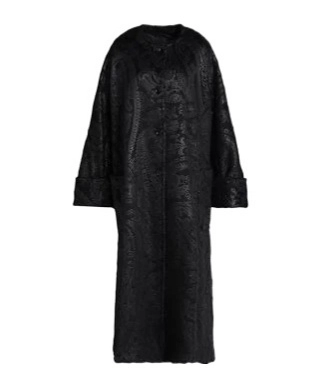 Max Mara Paisley-print Coats - Black