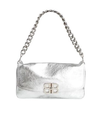 Balenciaga Large Bag With Metal Chain Strap - White