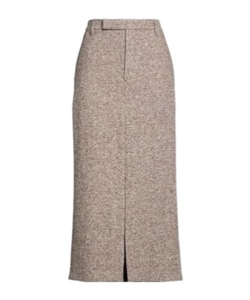 Brunello Cucinelli Versatile Solid Flannel Skirt