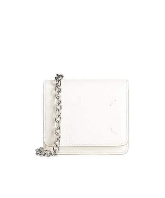 MAISON MARGIELA Plain Colour Crossbody Wallets - White