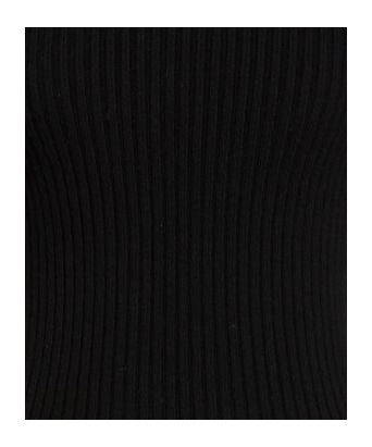 Max Mara Ribbed Turtleneck Knit Top - Black