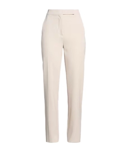 Max Mara High-waisted Straight-leg Dress Trousers - Nude