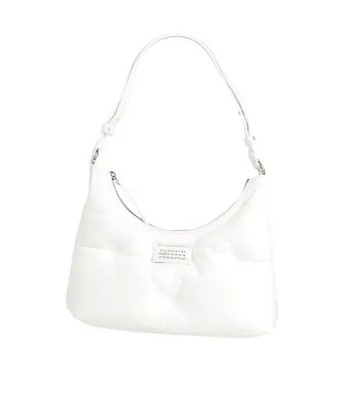 MAISON MARGIELA Leather Underarm Bag - White