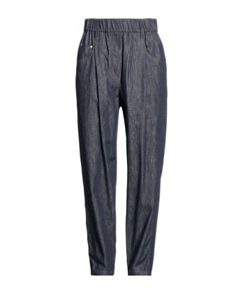 Brunello Cucinelli Tapered Chambray High-waisted Jeans - Black