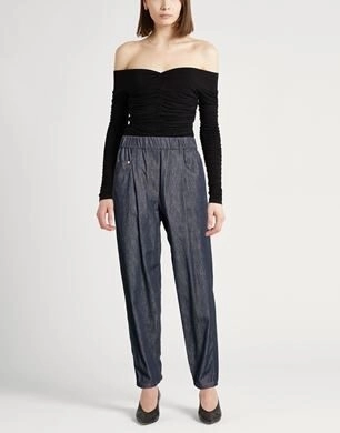 Brunello Cucinelli Tapered Chambray High-waisted Jeans - Black