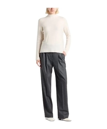 Max Mara Roll-neck Knit Top With Long Sleeves