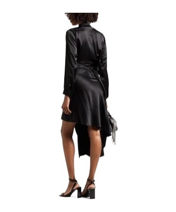 Balenciaga Satin Flare Dress