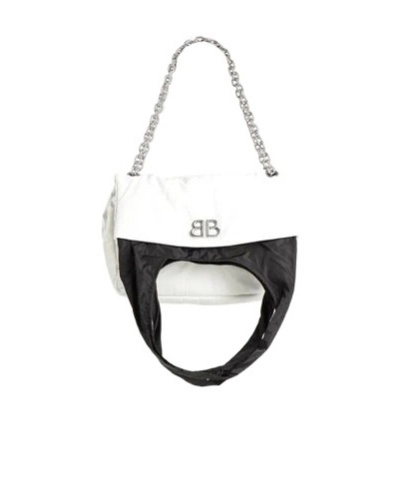 Balenciaga Two-tone Shoulder Bags - White