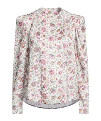 Isabel Marant Étoile Floral Print Satin Blouse - White