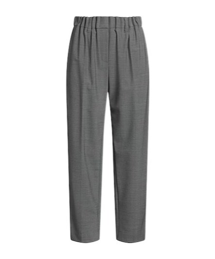 Brunello Cucinelli High-waisted Slim-fit Suit Pants - Gray