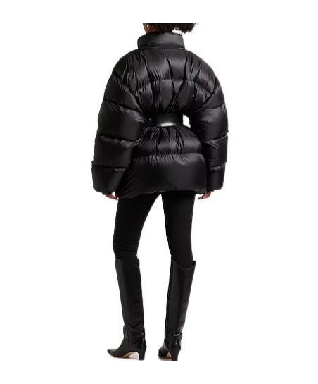 Balenciaga Solid Color Shiny Down Jacket