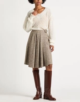 Brunello Cucinelli Minimalist Stylish Wrap Skirt