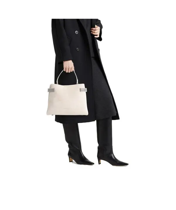 Brunello Cucinelli Large Suede Tote Bag - Grey