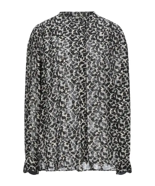 Isabel Marant Étoile Two-tone Stand-collar Long-sleeve Top - Black