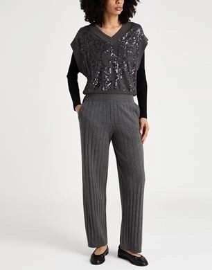 Brunello Cucinelli Loose High-waisted Cashmere Trousers