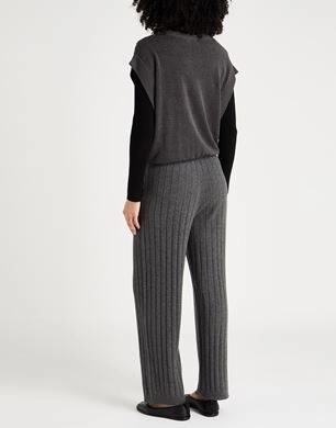 Brunello Cucinelli Loose High-waisted Cashmere Trousers