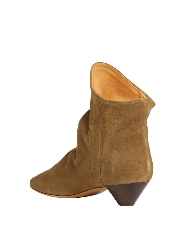 Isabel Marant Étoile Stylish Round-toe Cone Heel Ankle Boots - Brown