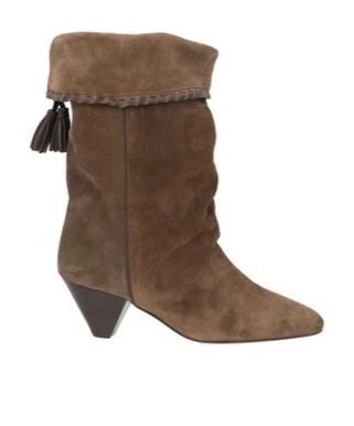 Isabel Marant Étoile Round Toe Platform Leather Boots
