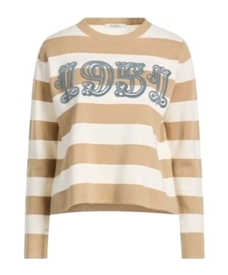 Max Mara Striped Crew-neck Top