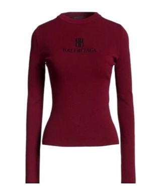 Balenciaga Lightweight Knit Sweater - Red