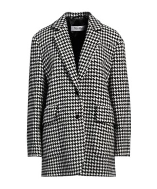 Max Mara Houndstooth Blazer - Black