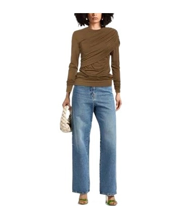 Isabel Marant Étoile Solid Crew Neck Long Sleeve T-shirt