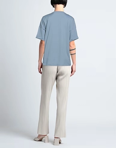 Brunello Cucinelli Solid Color V-neck Short-sleeve T-shirt