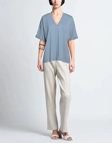 Brunello Cucinelli Solid Color V-neck Short-sleeve T-shirt