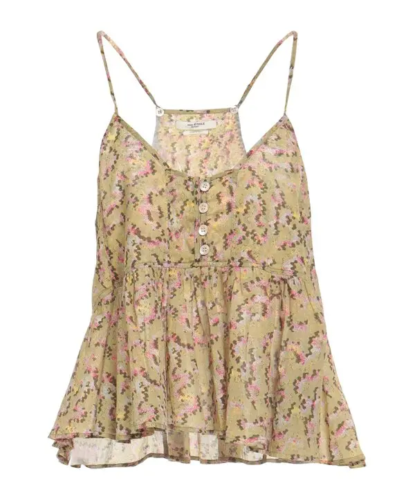 Isabel Marant Étoile Multicolor Sleeveless Crew Neck Top - Nude