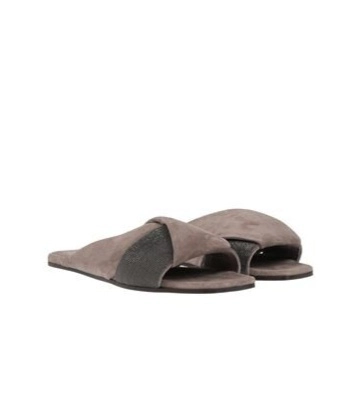 Brunello Cucinelli Versatile Fashion Square-toe Flat Sandals