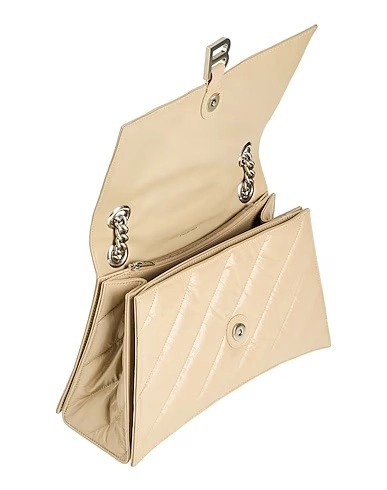 Balenciaga Solid Color Leather Flap Bag
