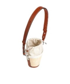 MAISON MARGIELA Two-tone Mini Bucket Bag - Nude