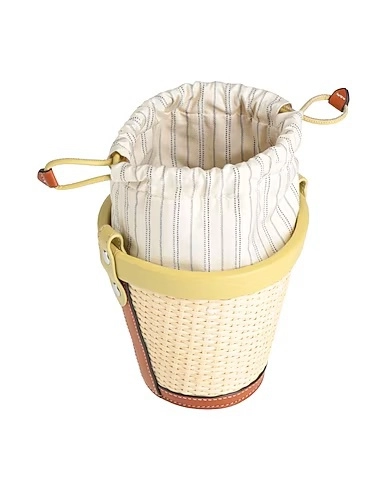 MAISON MARGIELA Mini Straw Bucket Bag