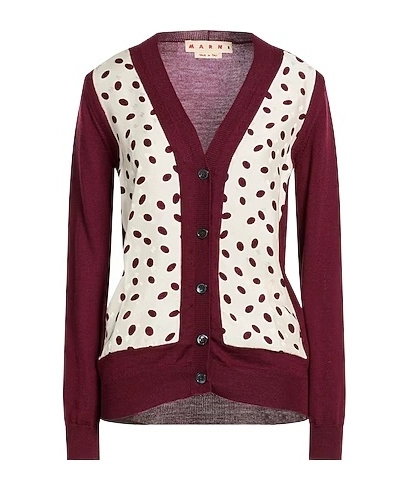 Marni Satin-effect Wool Cashmere Cardigan