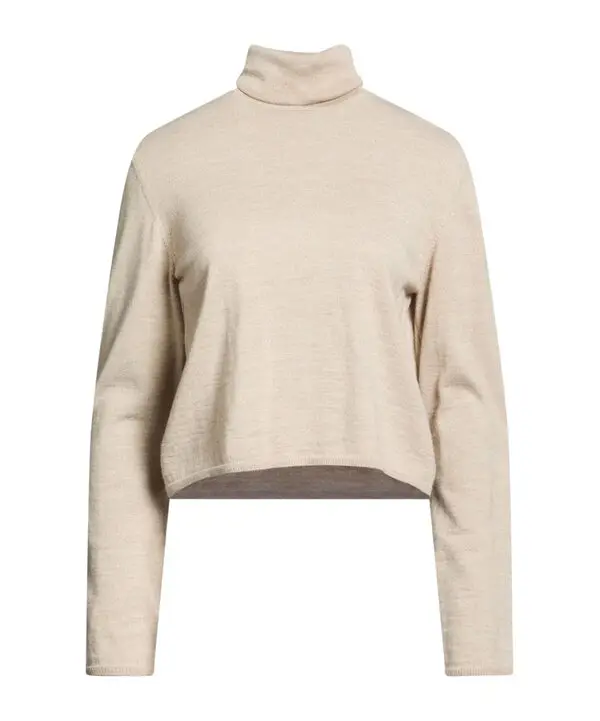 MAISON MARGIELA Lightweight Knitted Turtleneck Sweater - Beige