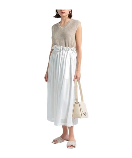 Brunello Cucinelli Solid-color Swing Skirt