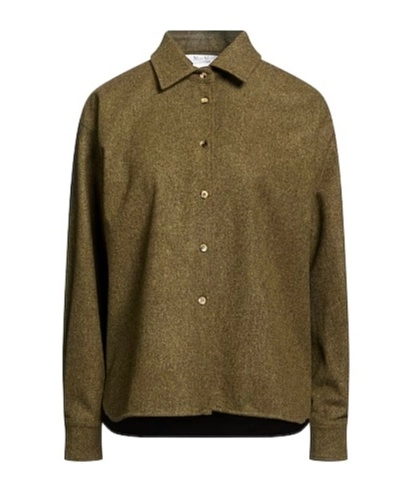 Max Mara Plain Colour Shirts - Green