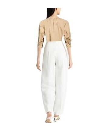 Max Mara Stand-collar Three-quarter Sleeve Blouse