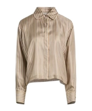 Max Mara Striped Collared Button-down Long-sleeve Shirt