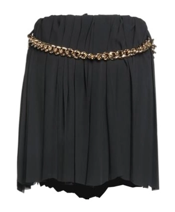Balenciaga Draped Pleated Mini Skirt
