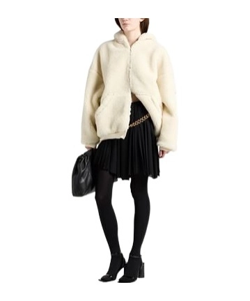 Balenciaga Draped Pleated Mini Skirt