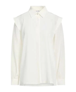 Max Mara Collared Button-down Long-sleeve Shirt - White